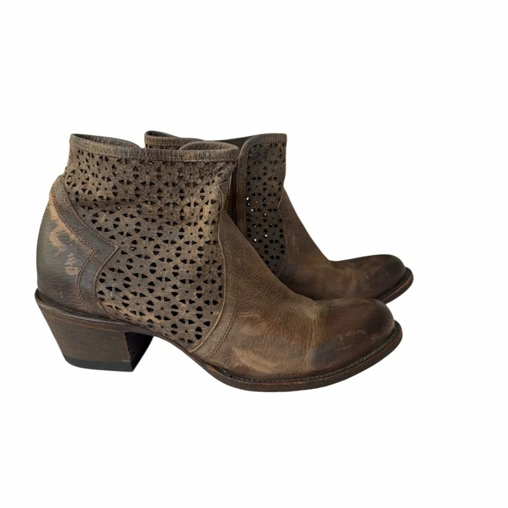 Shyanne | Shoes | Shyanne Womens Collins Brown Leather Ankle Bootie W ...